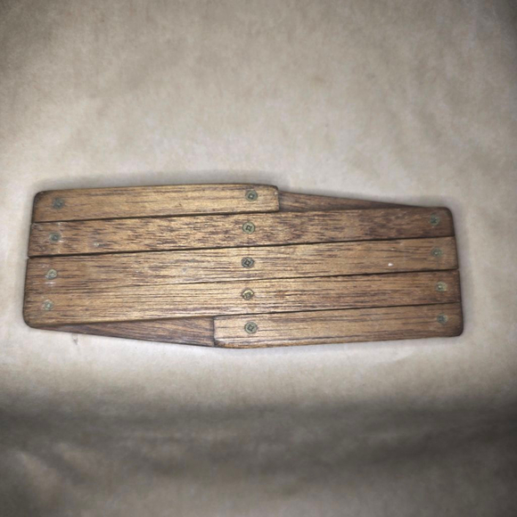None | Accents | Vintage Wooden Accordion Expandable Wall Rack Frame ...